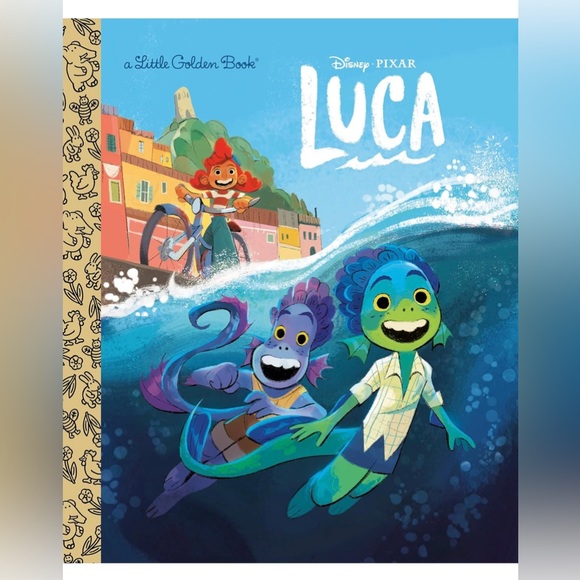 Disney | Other | Disney Pixar Luca Little Golden Book Hardcover | Poshmark